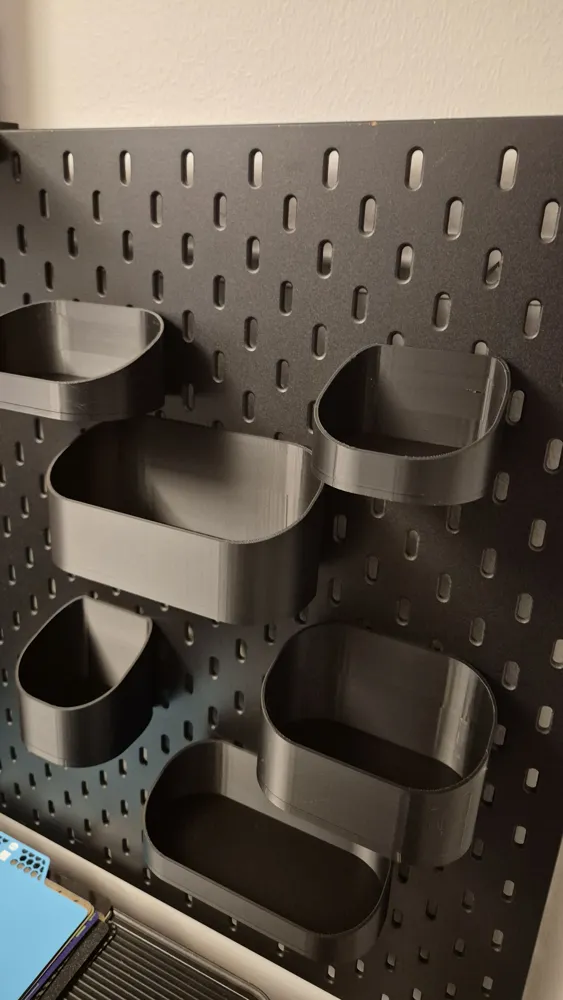 IKEA Skådis Oval Angled Bins (6 Sizes 75 mm Depth) - Free 3D Print ...
