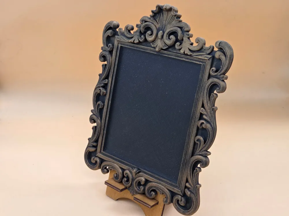 Ornate Picture Frame – Baroque Design - Free 3D Print Model - MakerWorld