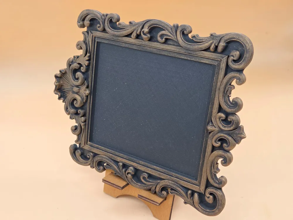 Ornate Picture Frame – Baroque Design - Free 3D Print Model - MakerWorld