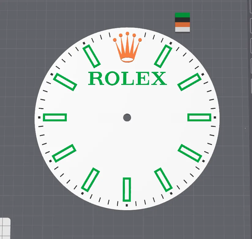Rolex F1 Wall Clock, functional for hanging. - Free 3D Print Model ...