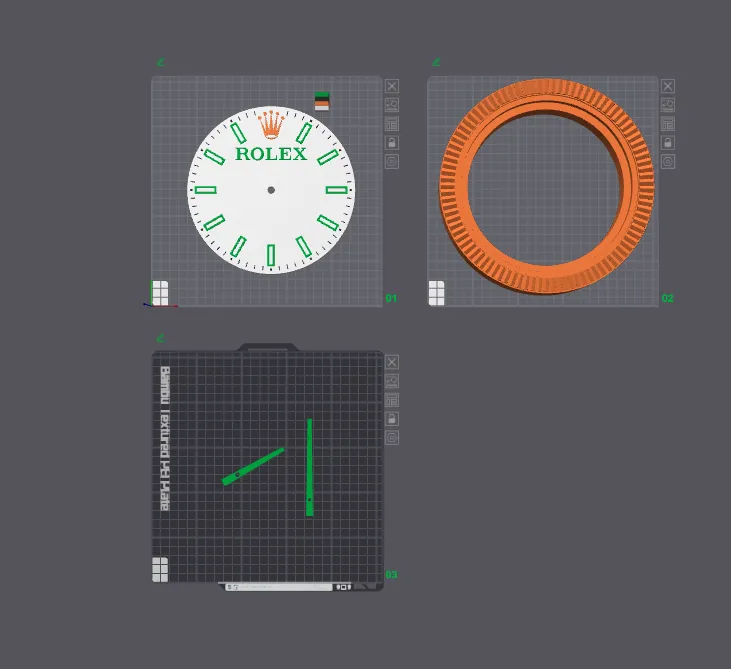 Rolex F1 Wall Clock, functional for hanging. - Free 3D Print Model ...