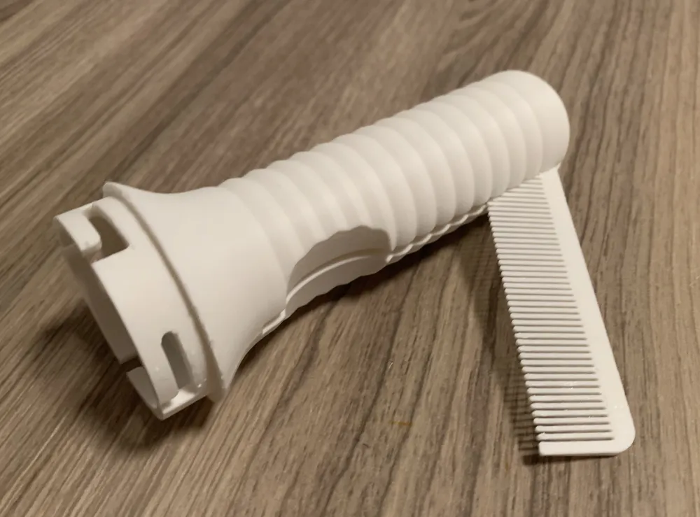 Modular Hair Styling Tool with Folding Comb - Free 3D Print Model ...