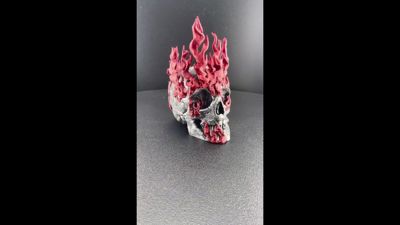 Fire Skull / flame skull by AcmeArt - MakerWorld