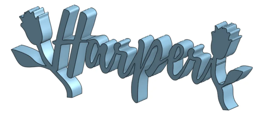 Harper Name Sign by kkskdk - MakerWorld