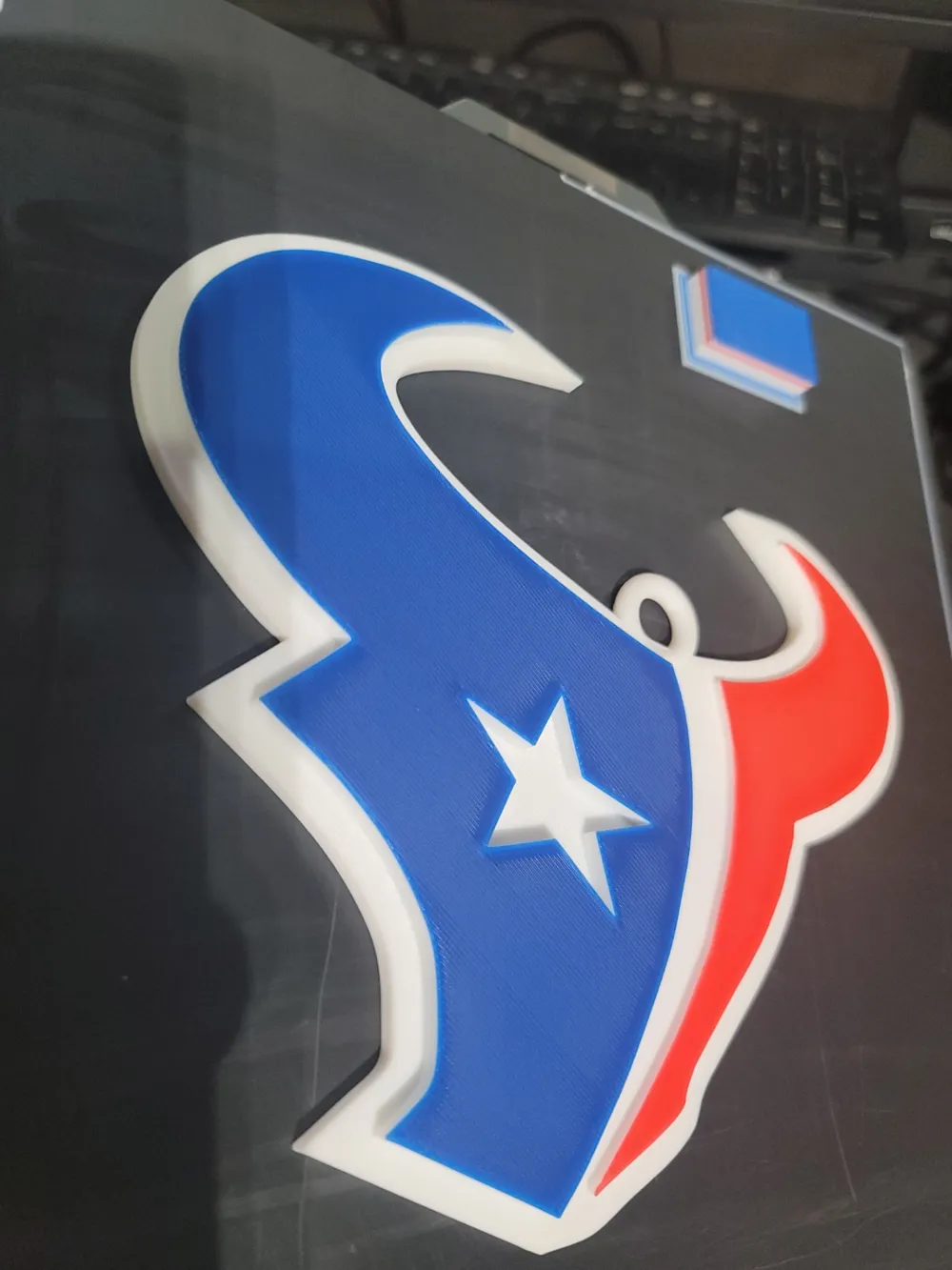 Houston Texans 3d logo 180mm series by mercadogarzas - MakerWorld