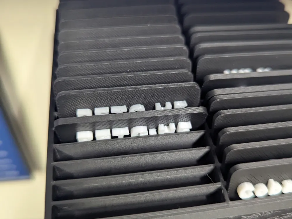 Filament Cereal Box Label Badge Holder Tray by Freedom Plan - MakerWorld