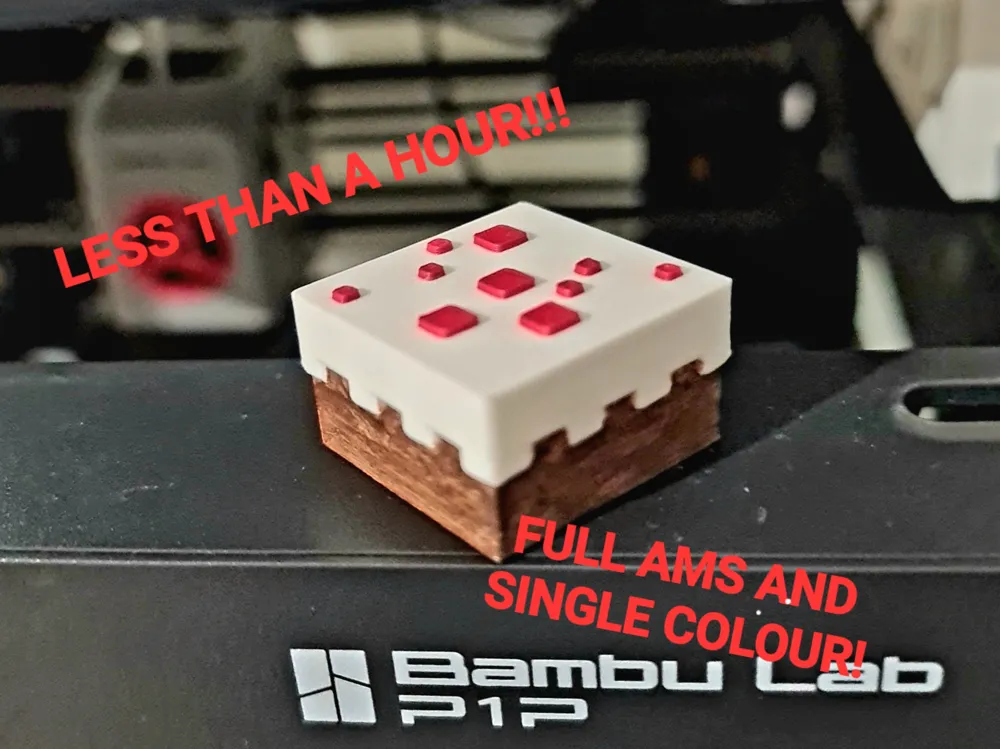 Minecraft Cake prop by KB_PRINTS_K - MakerWorld