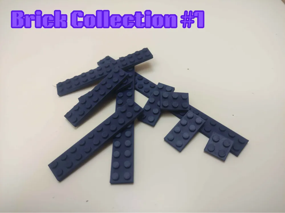 Bricks - LEGOs Compatible - 2x Plates - #1 - Free 3D Print Model ...