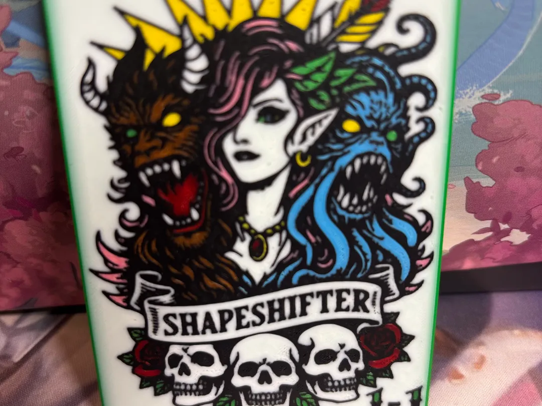 MTG Lorwyn Custom Art 1/1 Shapeshifter Token - Free 3D Print Model ...