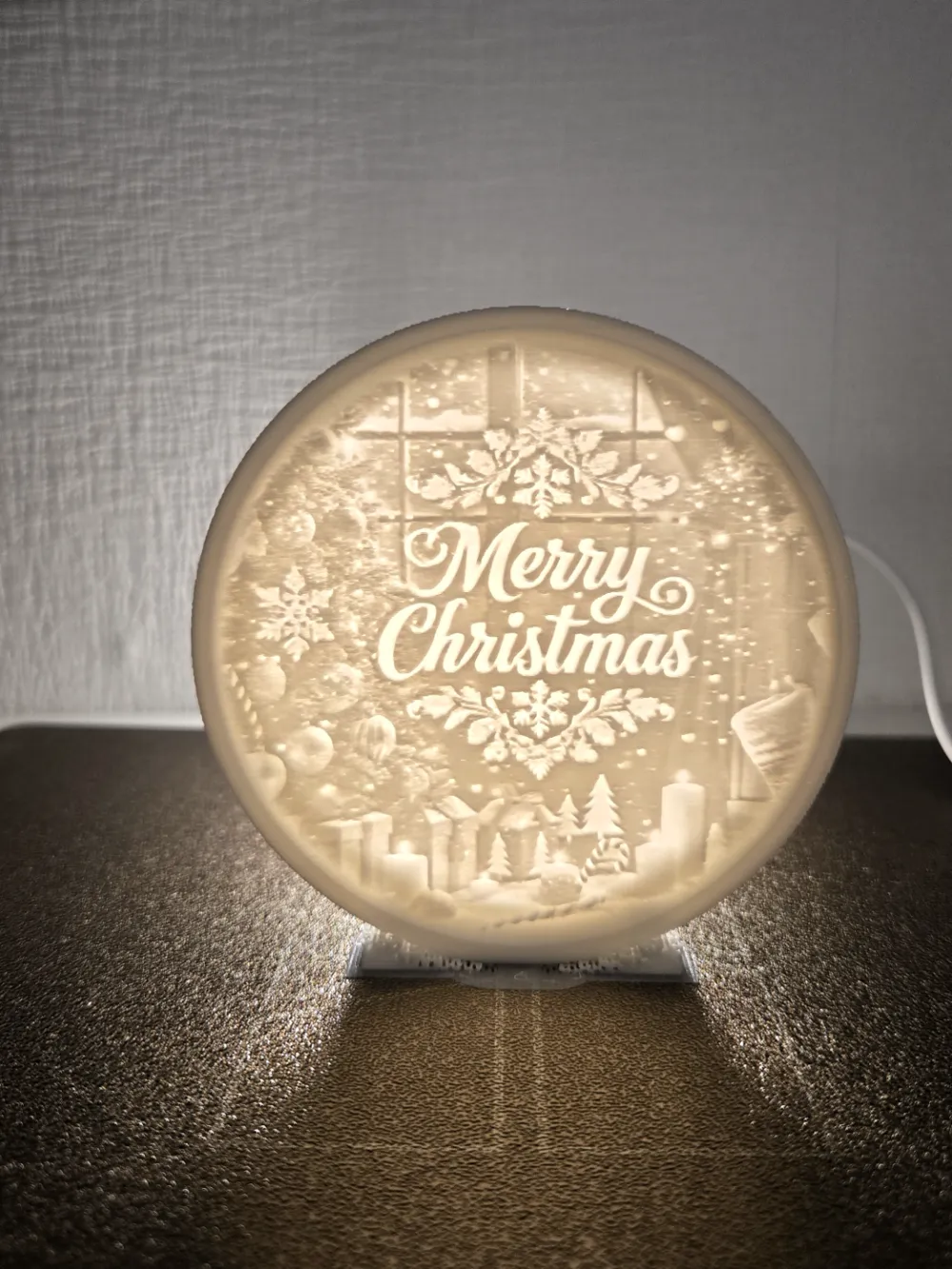 Christmas lithophane LED tea light with lid by NeXuS-PoWeR - MakerWorld