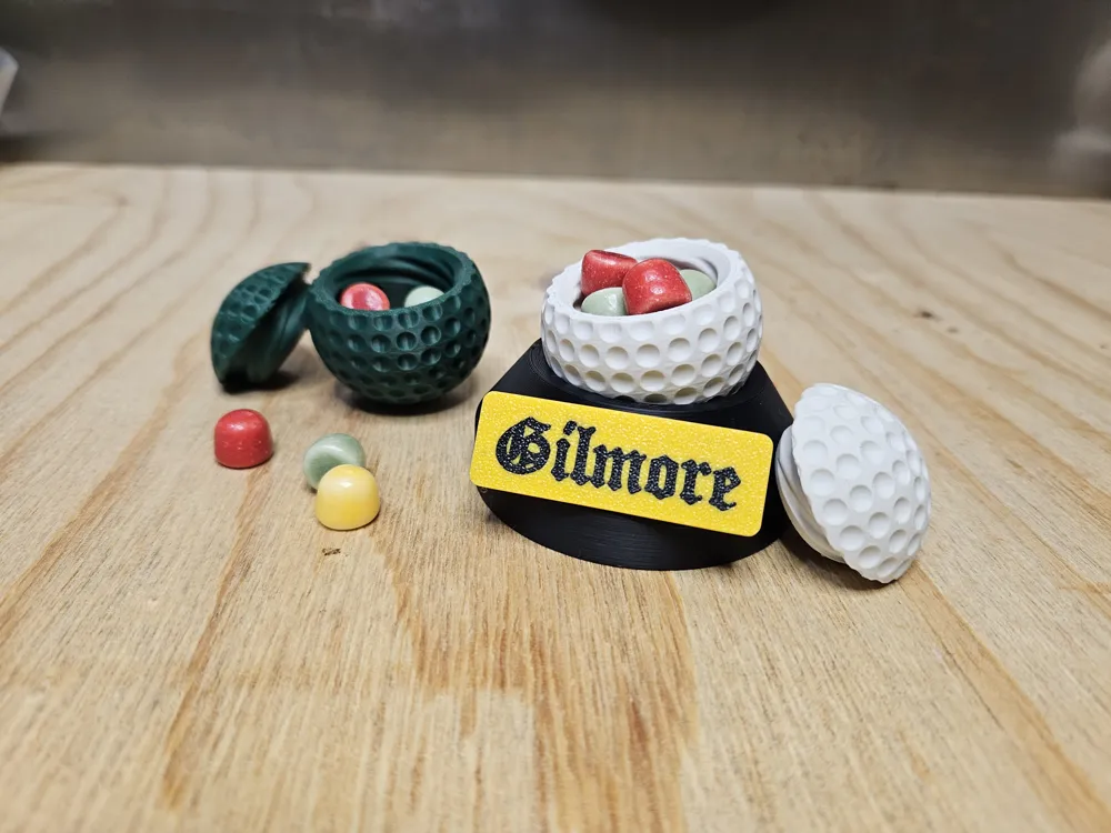 Happy Gilmore secret stash golf ball and stand - Free 3D Print Model ...