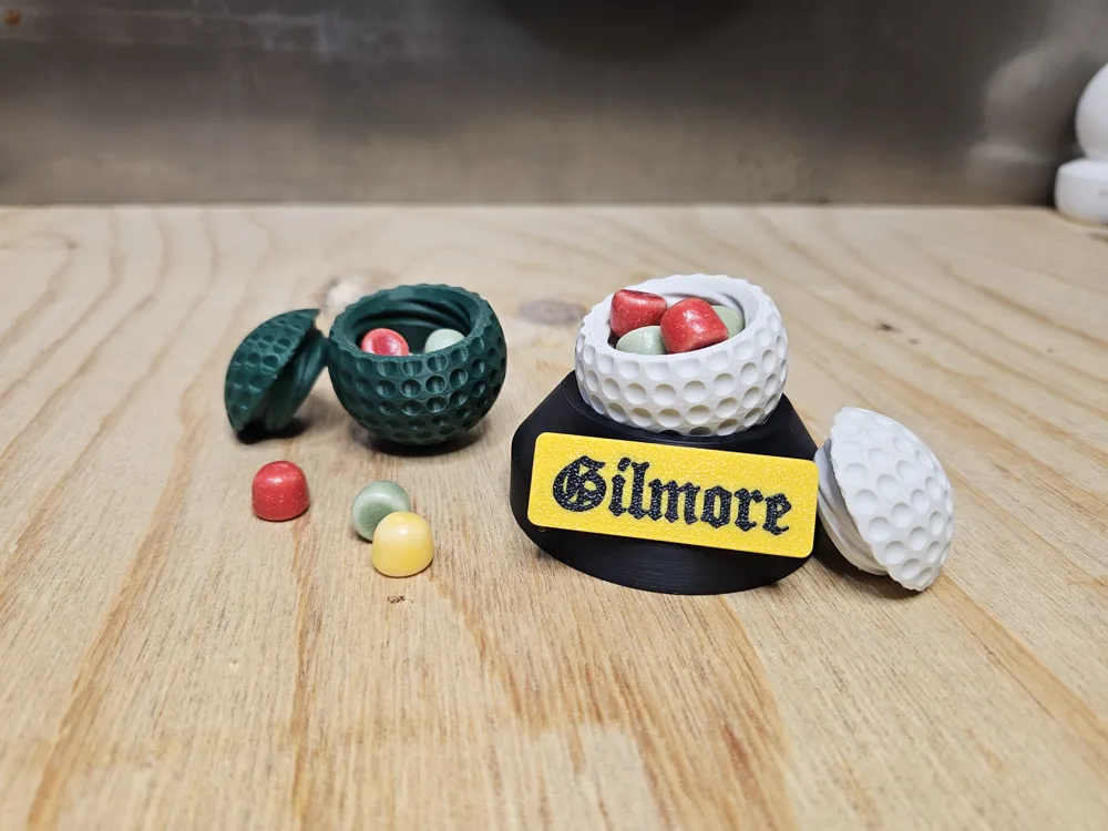 Happy Gilmore secret stash golf ball and stand - Free 3D Print Model ...