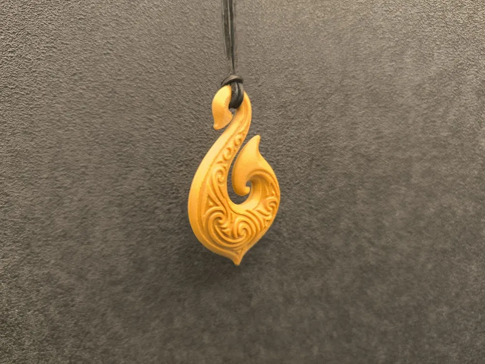 Maori Fish Hook Pendant by Sevro MakerWorld: Download Free 3D Models