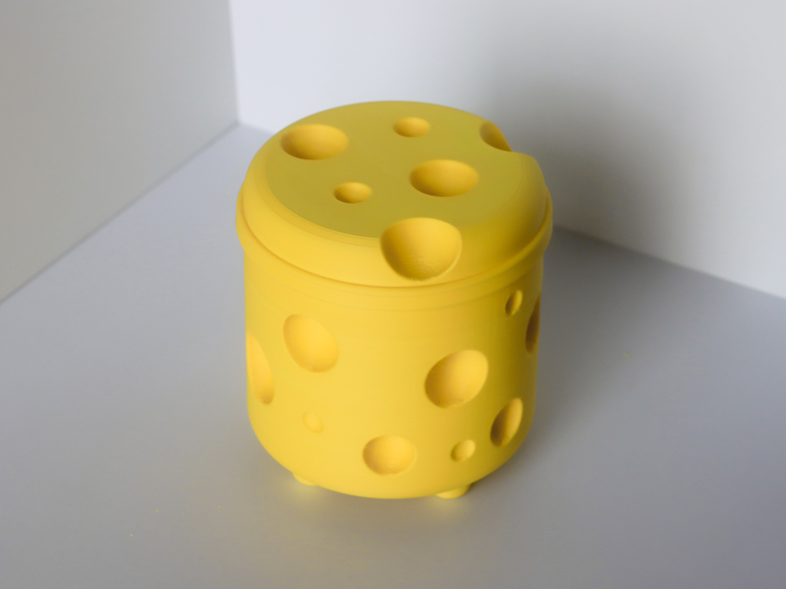 cheese-shaped trash bin by wu ti MakerWorld: Download Free 3D Models
