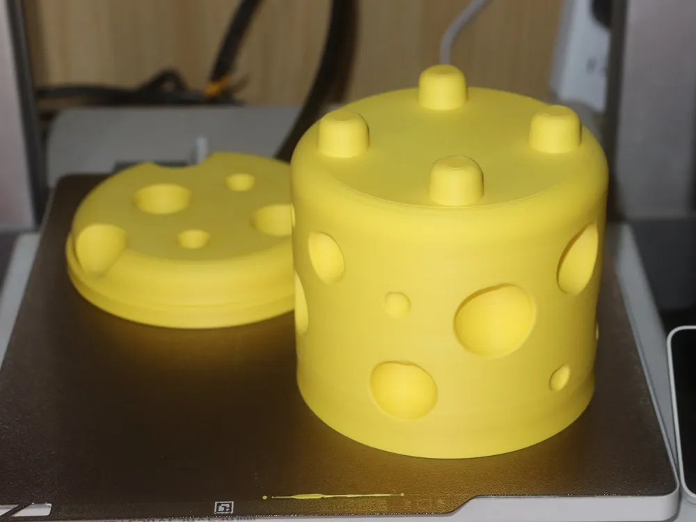 cheese-shaped trash bin - Free 3D Print Model - MakerWorld