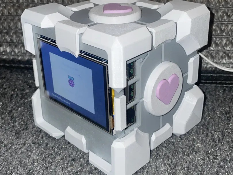 Raspberry pi Portal Companion cube Remixed by os1kiros MakerWorld ...