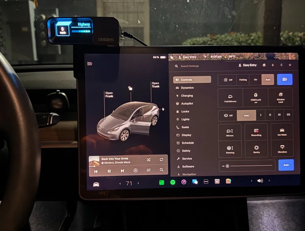 Uniden R7 Radar Detector Mount for Tesla Model Y and 3 Remixed by ...