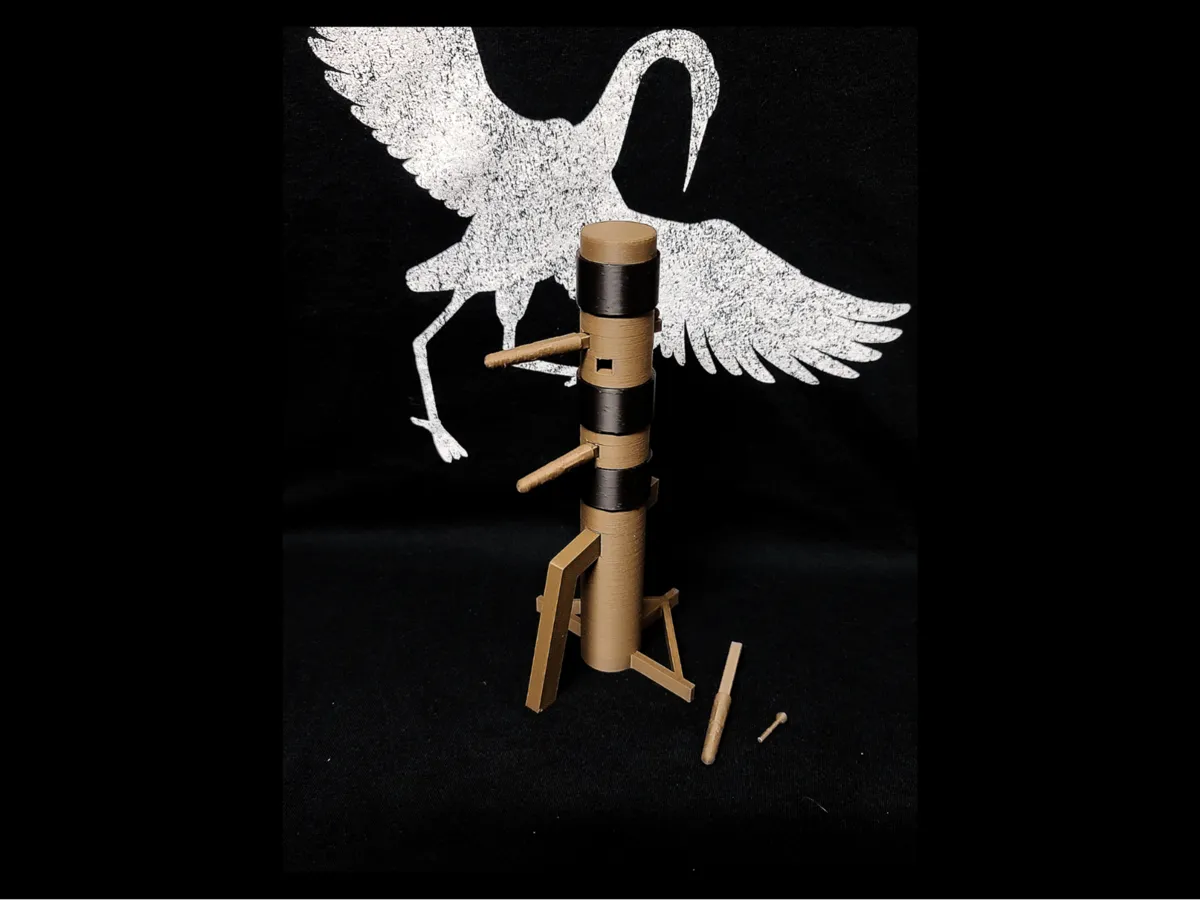 Wing Chun practice dummy with removable arms - Free 3D Print Model ...