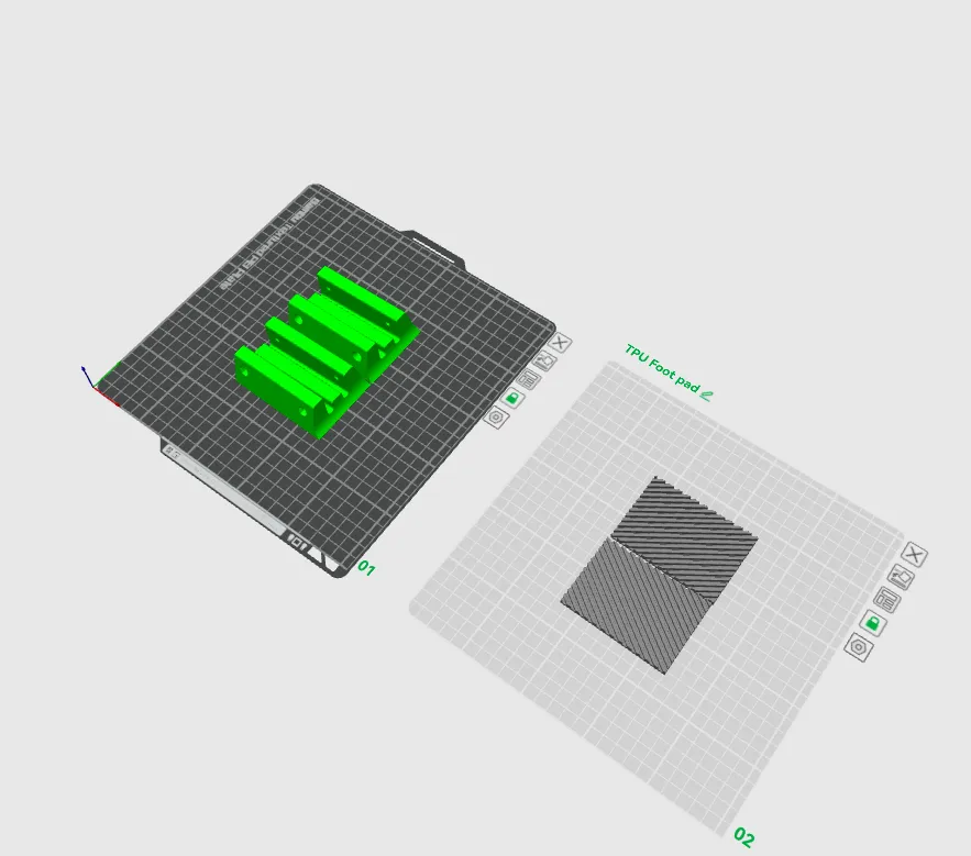 Pelican V200 PETG pie atornillable con almohadilla de TPU para pegar ...