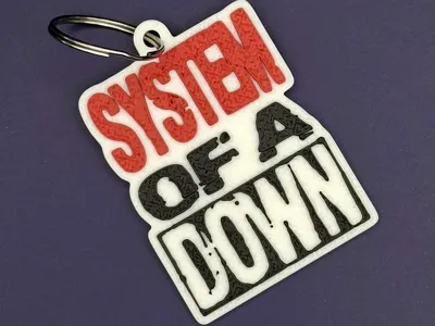 System Of A Down - Keychain - Free 3D Print Model - MakerWorld