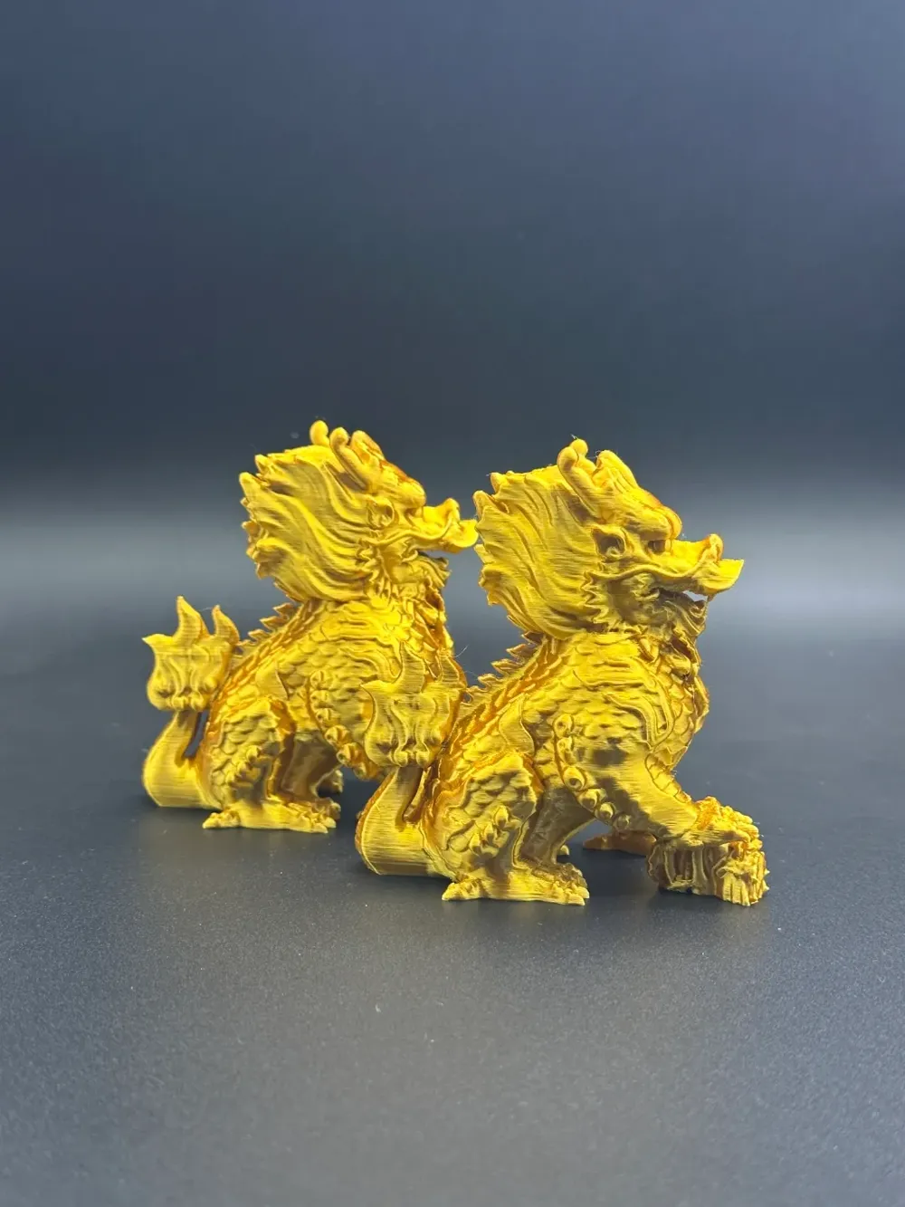 Seated Pixiu Pair by 3D Miker MakerWorld: Download Free 3D Models