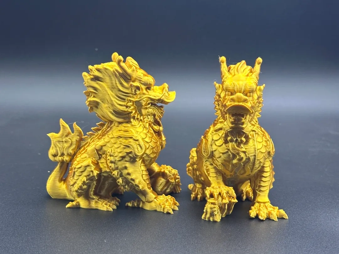 Seated Pixiu Pair by 创意 3DMakerWorld: Download Free 3D Models