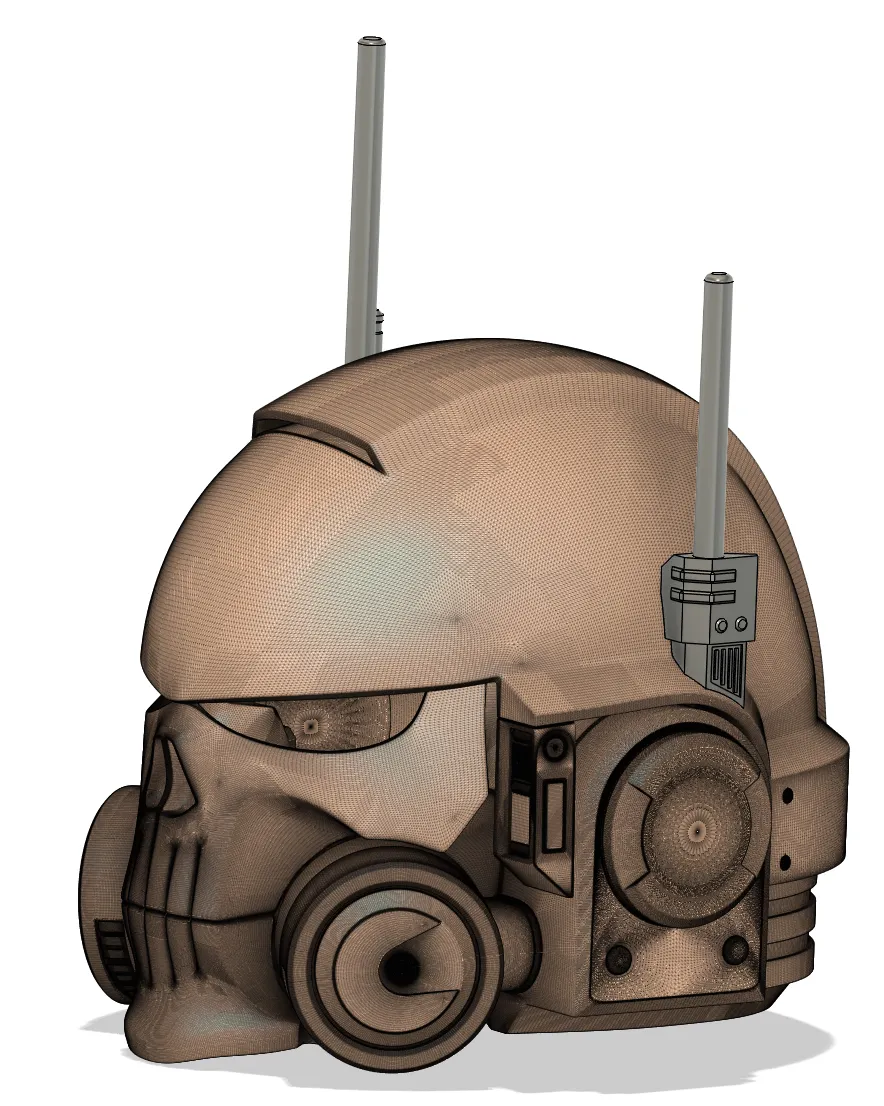 Space Marine Reiver Helmet antennas - addon by LK-Mashups - MakerWorld