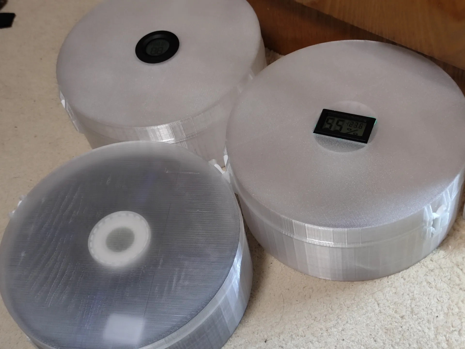 Filament Box, Upgraded Version (Multiple Spool Sizes, with Desiccant ...