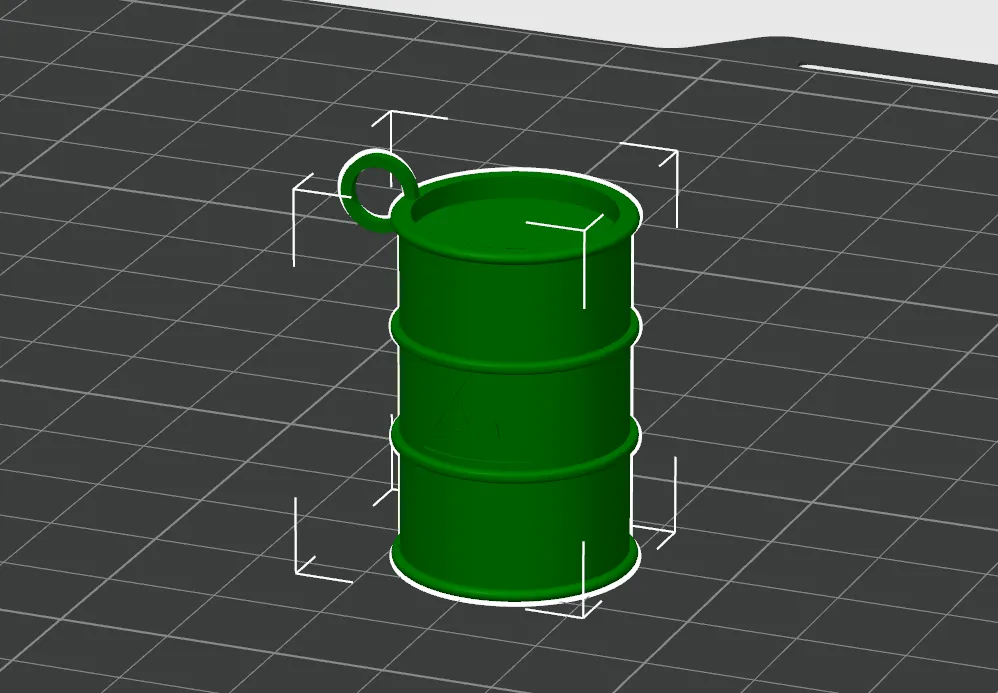 Nuclear waste keychain - Free 3D Print Model - MakerWorld