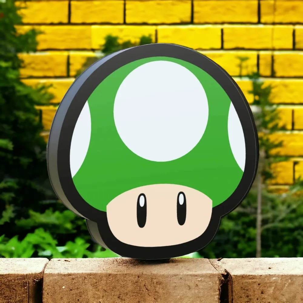 Mushroom Power Up Super Mario Light Box by ZUPA 3D - MakerWorld