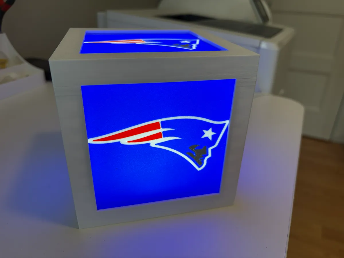 New England Patriots Lantern Panel - Free 3D Print Model - MakerWorld