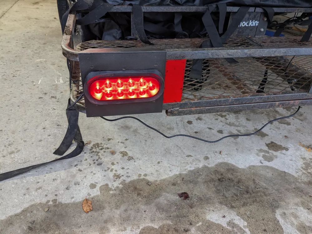 Trailer hitch cargo carrier light mount. by user_56641203 MakerWorld ...