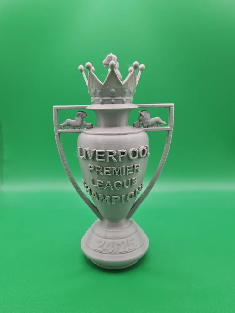 Liverpool FC Premier League Trophy 24/25 Champions by Neil E MakerWorld ...