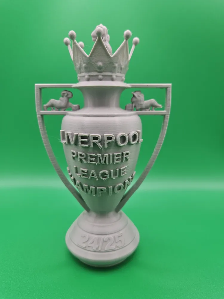 Liverpool FC Premier League Trophy 24/25 Champions by Neil E MakerWorld ...
