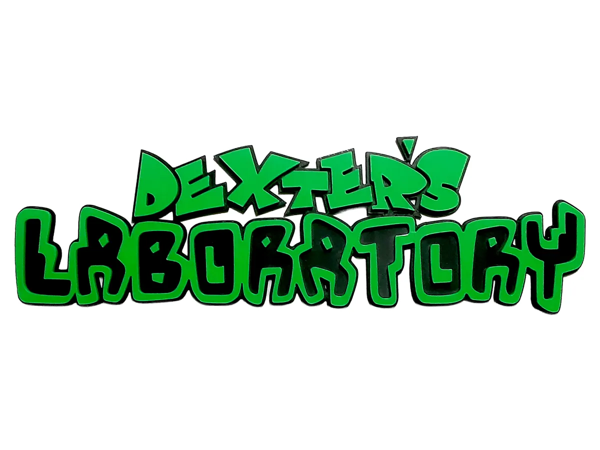 Dexter's Laboratory Logo Cartoon Network Wall Art - Free 3D Print Model ...