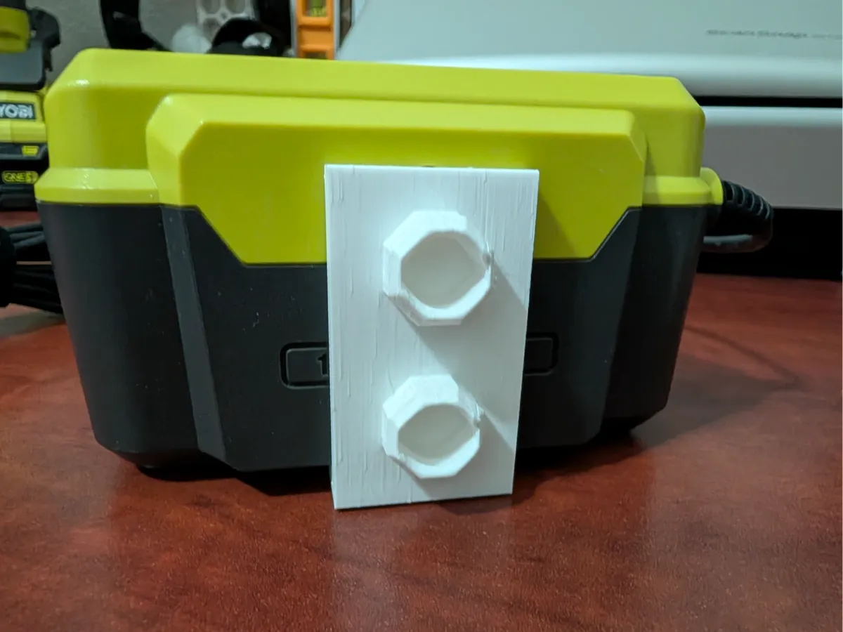 Ryobi USB Lithium Battery Charger Mount Multiboard - Free 3D Print ...