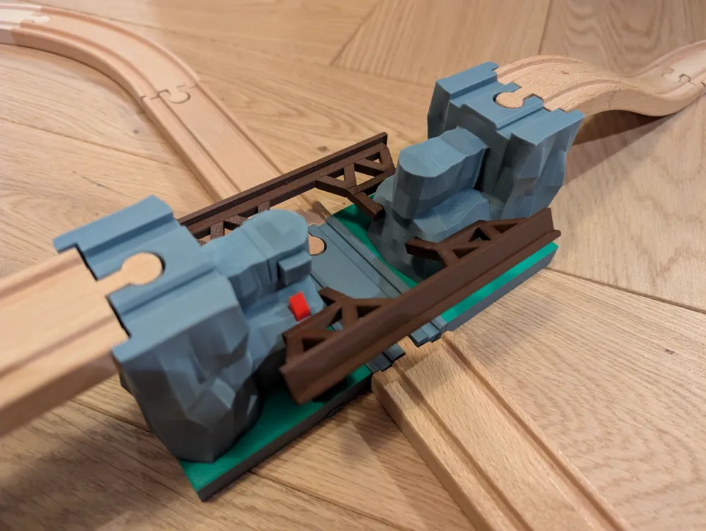 Collapsing Bridge - Wood train - Brio compatible by paillardf ...
