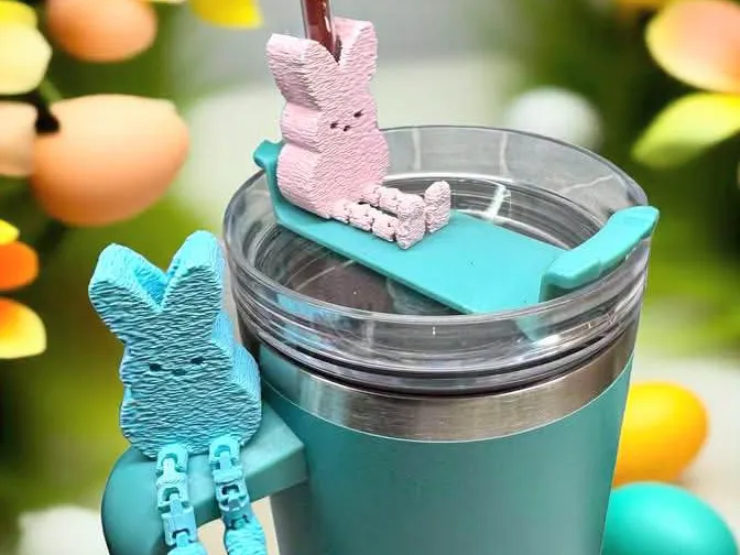 Easter Peep Straw Topper Charm Articulated - Free 3D Print Model ...