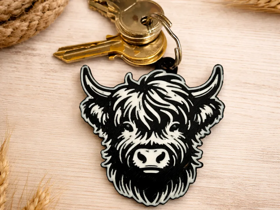 buffalo keychain - Free 3D Print Model - MakerWorld