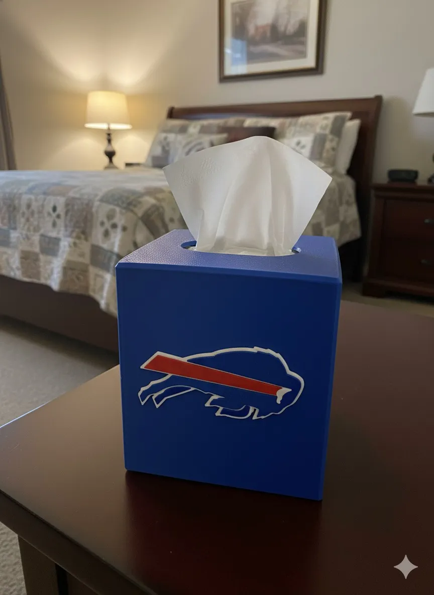 Buffalo Bills Tissue Box cover - Free 3D Print Model - MakerWorld
