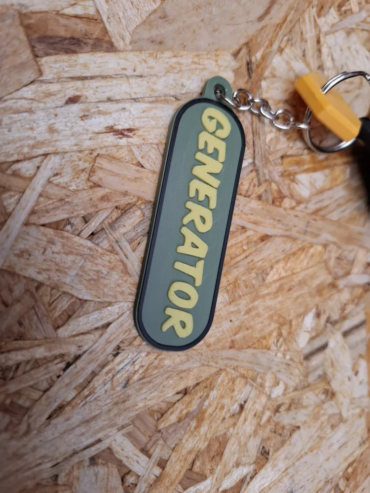 Generator keychain by rd3dprints MakerWorld: Download Free 3D Models