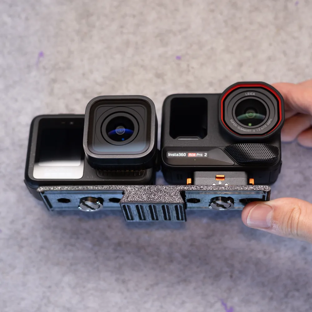 Dual Camera Mounting Bracket - Free 3D Print Model - MakerWorld