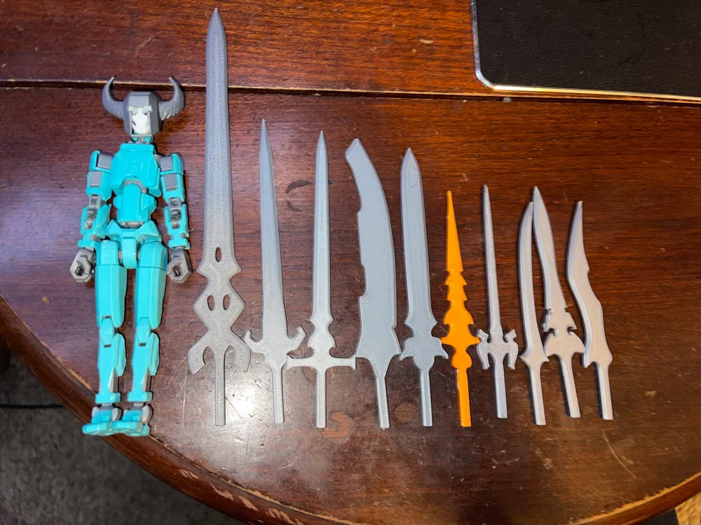 Dummy 13 swords (3rd 10) Remixed by jared - MakerWorld