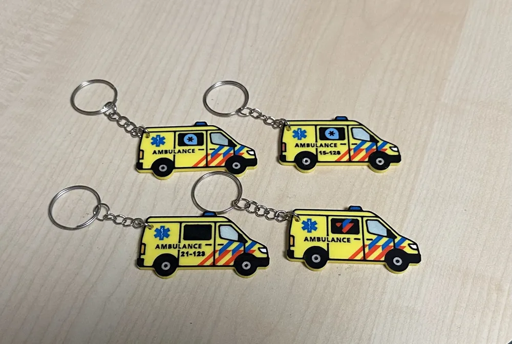 Dutch Ambulance Keychain by Joost MakerWorld: Download Free 3D Models