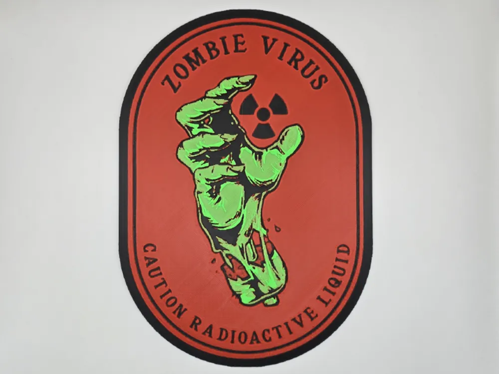 Sign Zombie Virus by Kactus Fpv - MakerWorld