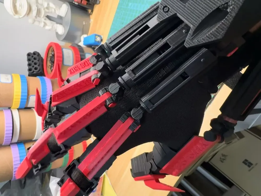 Mechanical exoskeleton hand armor (easy installation, no hardware ...