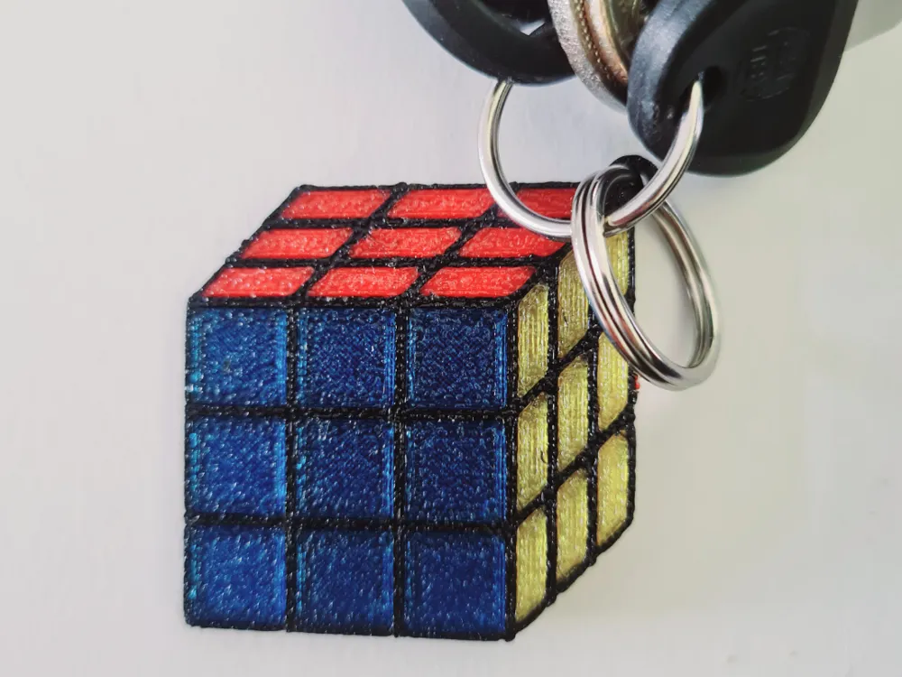 Rubik's Cube keychain by hE'S oNE ShoT!!! - MakerWorld