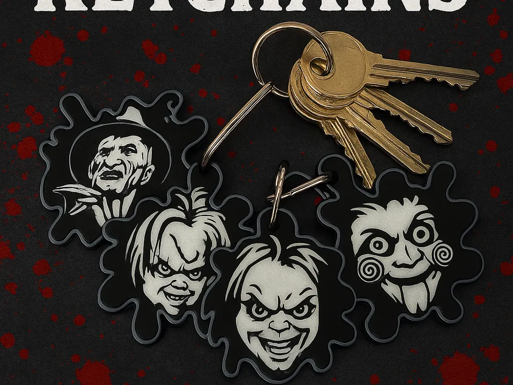 Freddy Krueger, Ghostface, Chucky, Jigsaw KEYCHAIN by GAF 3D MakerWorld ...