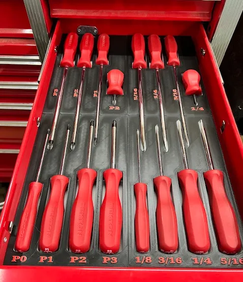 Screwdriver Drawer Organizer for Tool Box by Rob Hool - MakerWorld