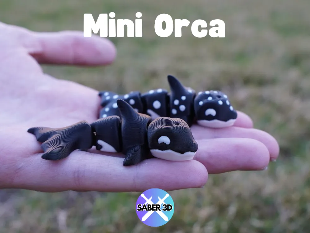 Mini Articulated Orca - Free 3D Print Model - MakerWorld